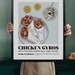 Greek Food Poster | Gyro Poster | Greek Poster | Gyro Print | Greece ...