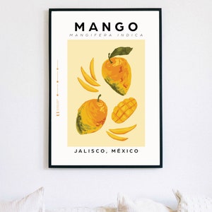 Mango Print Mango Wall Art Fruit Print Poster Fruit - Etsy