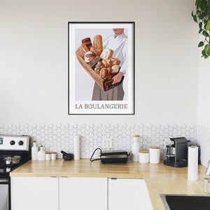 Bakery Print Bakery Art French Bakery Cafe Poster Cafe - Etsy