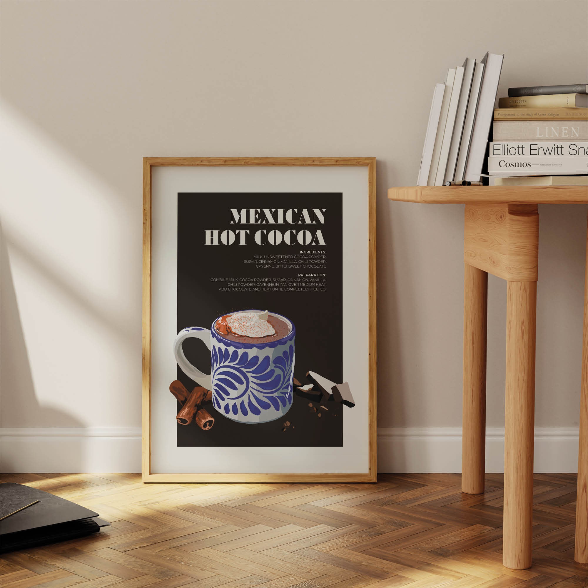 Mexican Hot Chocolate | Hot Chocolate Poster | Cocktail Poster | Hot ...