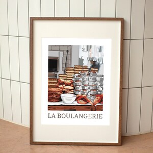 Bakery Print Bakery Art French Bakery Cafe Poster Cafe - Etsy
