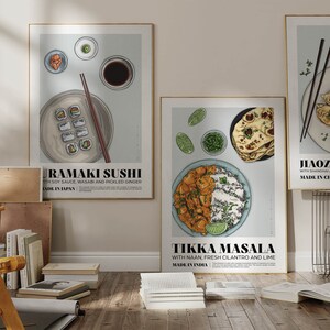 Tikka Masala Poster | Indian Food Poster | Food Illustration Poster ...