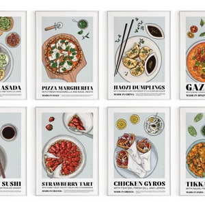 Greek Food Poster Gyro Poster Greek Poster Gyro Print Greece Wall Art ...