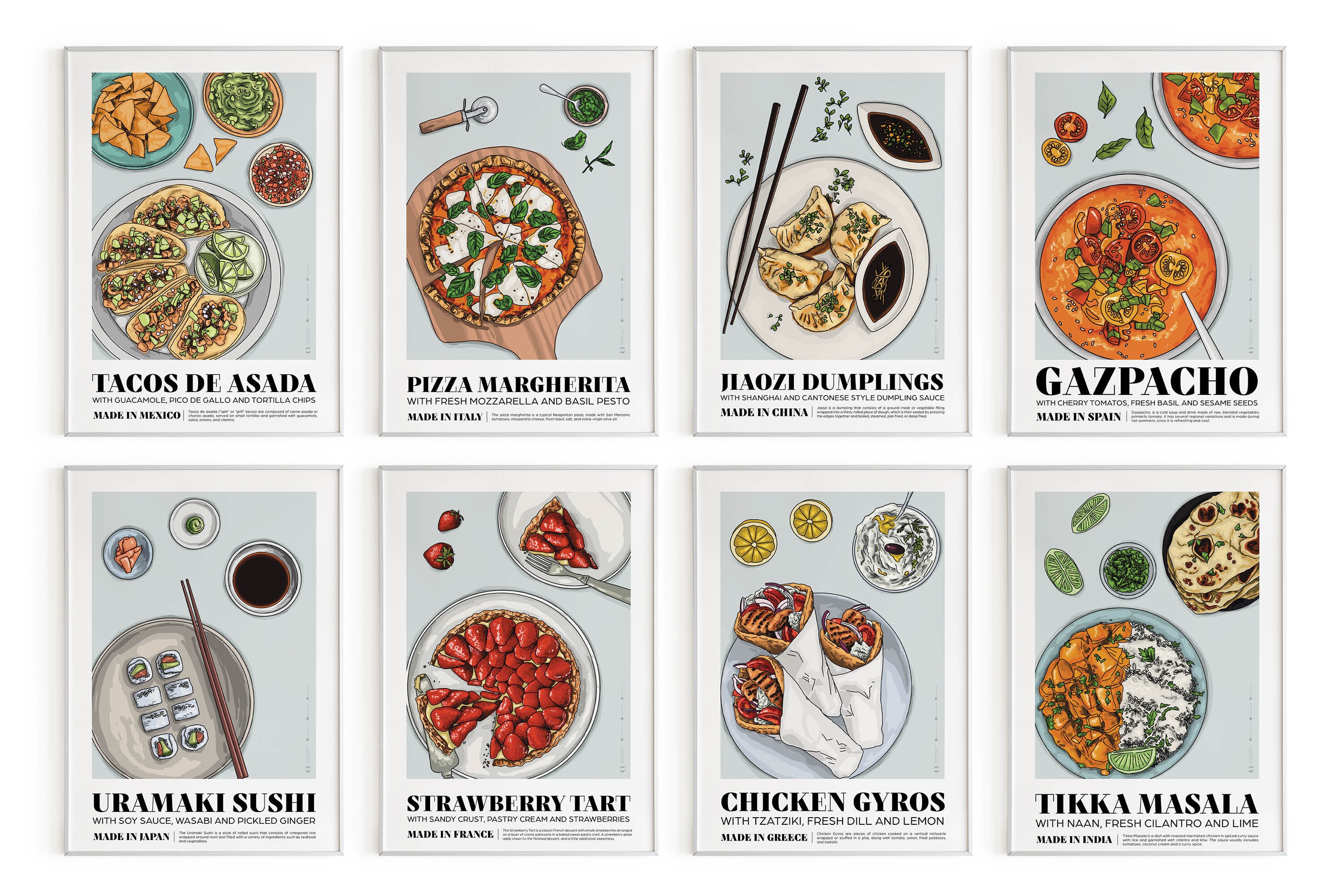Greek Food Poster | Gyro Poster | Greek Poster | Gyro Print | Greece ...