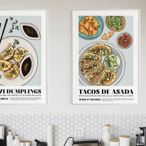 Taco Print | Tacos Poster | Taco Art Print | Tacos De Asada | Tacos ...