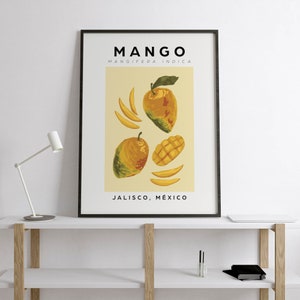 Mango Print | Mango Wall Art | Fruit Print Poster | Fruit Market Print ...