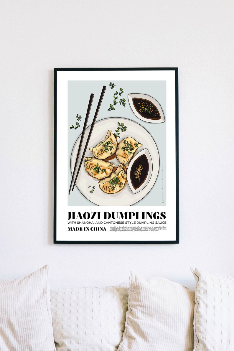 Dumpling Art Dumpling Poster Dim Sum Poster Dim Sum Art - Etsy