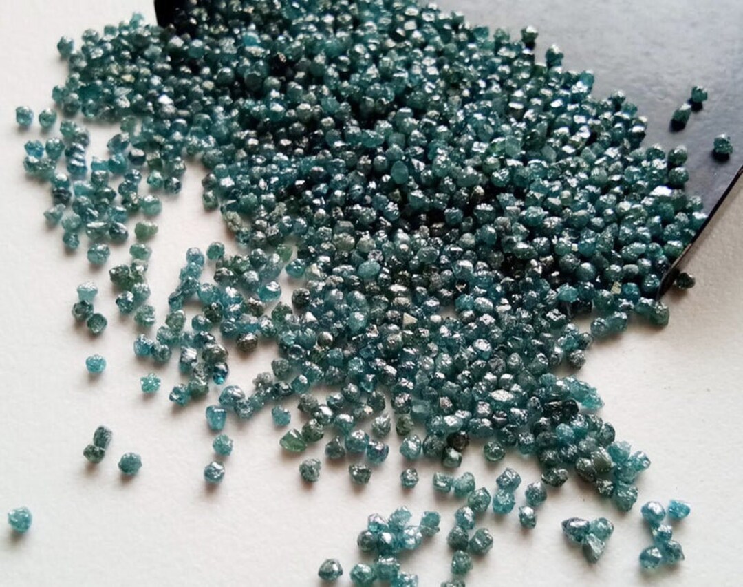2mm Raw Blue Diamonds, Loose Rough Blue Diamond Rondelle, Uncut Diamond ...