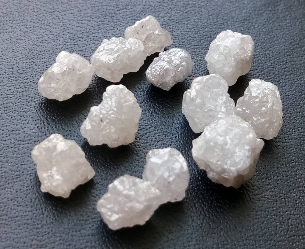 4.5-5mm White Grey Rough Diamond Natural White Grey Raw | Etsy