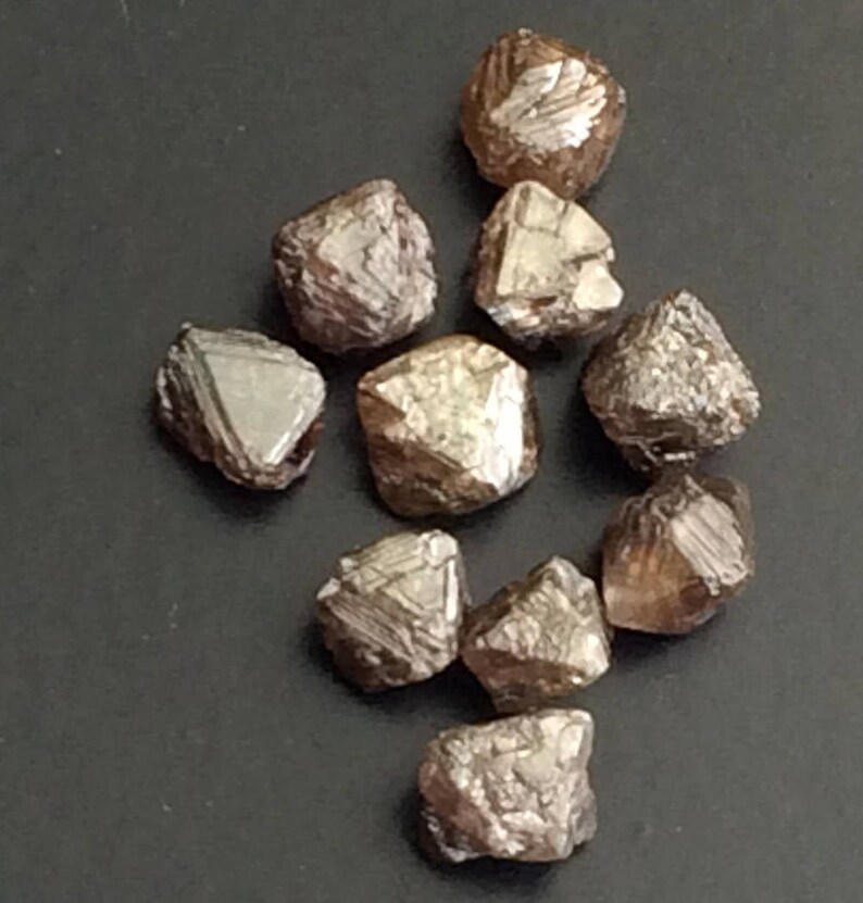 4-5mm Brown Raw Diamond Crystal Natural Rough Diamond Uncut - Etsy