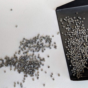 1-1.5mm Dark Grey Diamond Box Cubes, Natural Rough Diamond, Raw Diamond ...