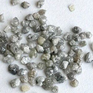4-7mm Grey Rough Diamond, Loose Grey Raw Diamond, Uncut Diamond ...