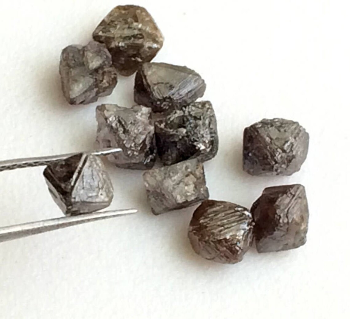 4-5mm Brown Raw Diamond Crystal Natural Rough Diamond Uncut - Etsy