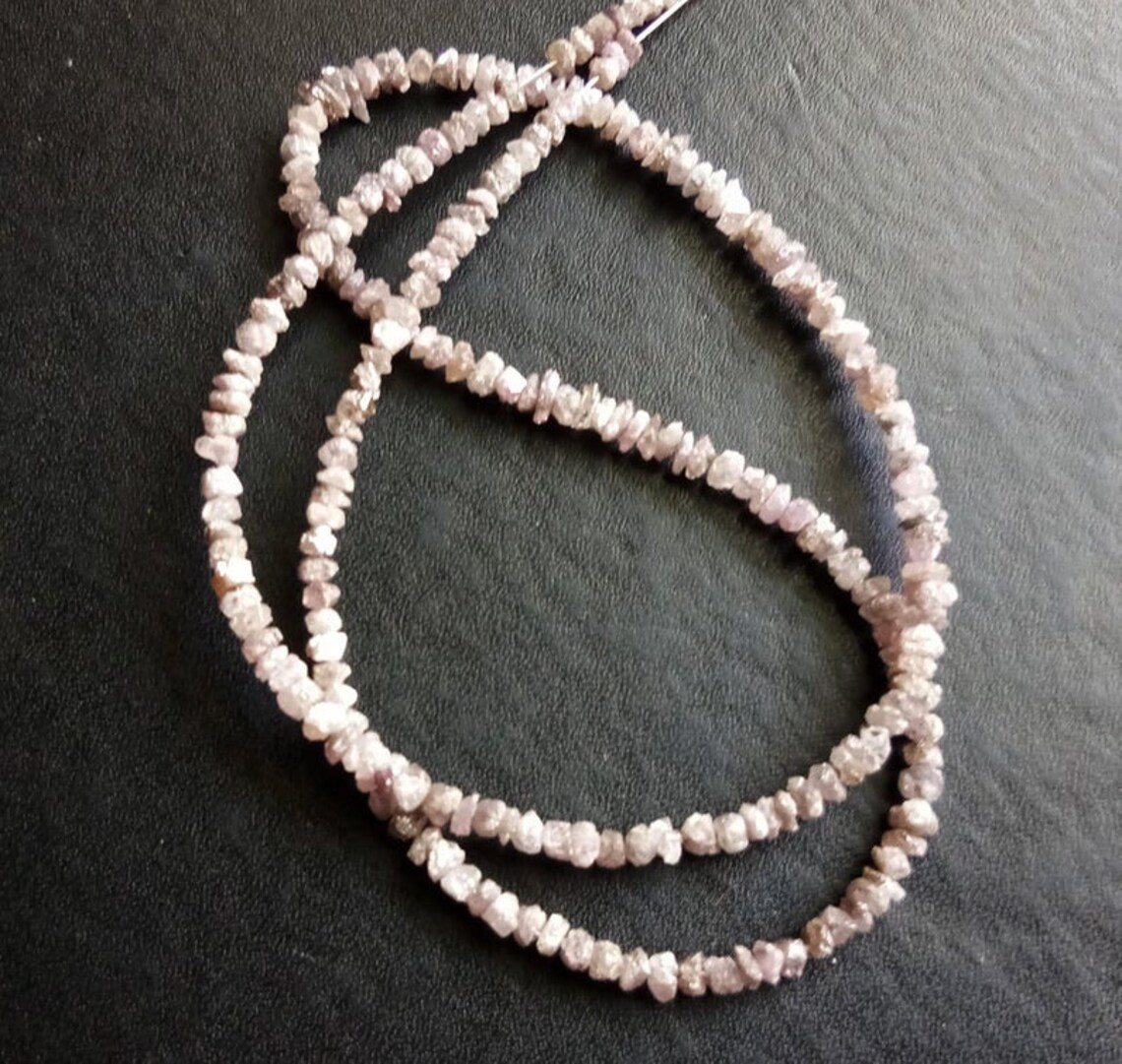 3-4mm Raw Pink Diamond Beads Natural Rough Pink Diamond - Etsy