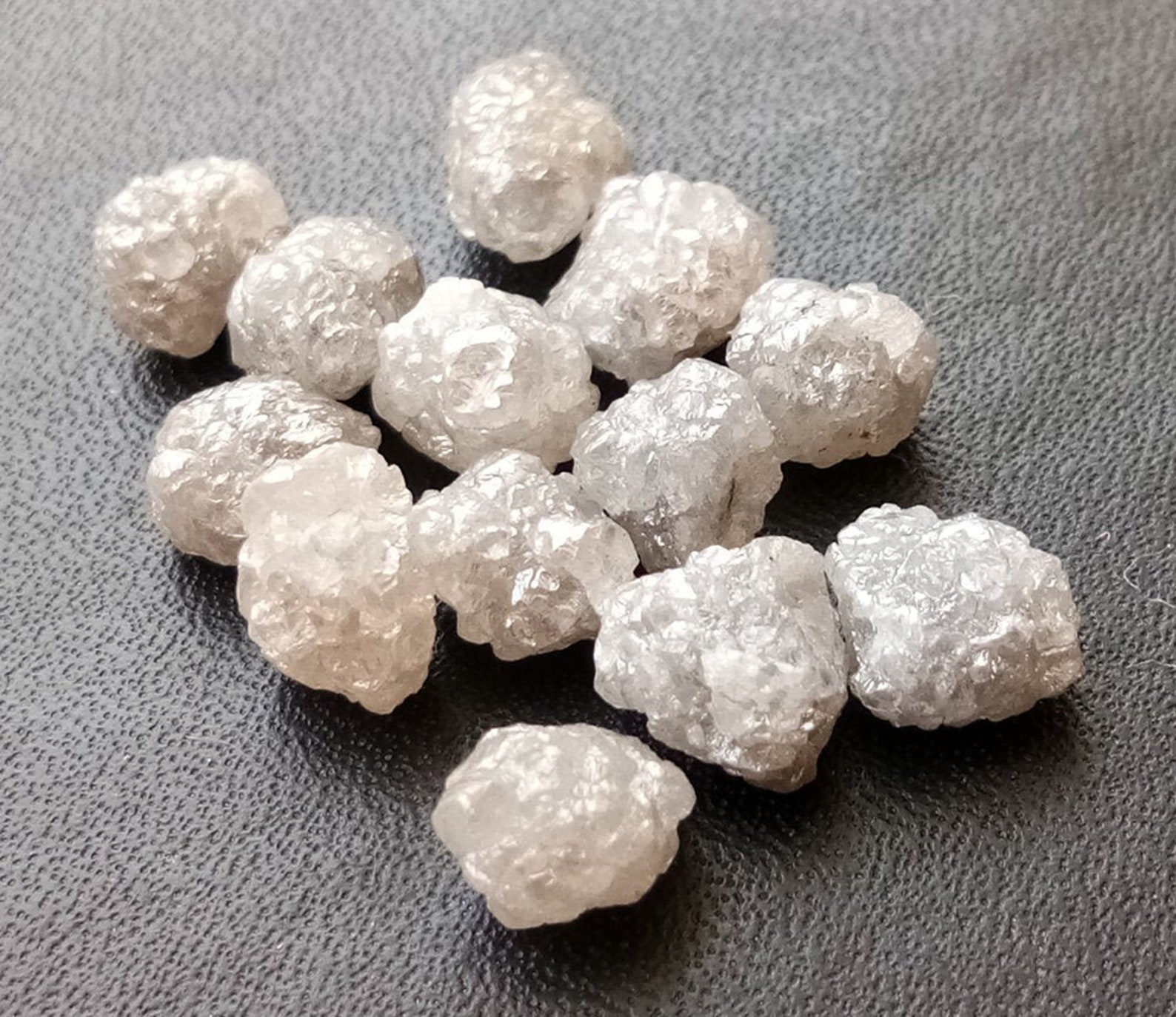 5-6mm Grey Raw Diamond, Natural Grey Rough Diamond, Uncut Diamond ...