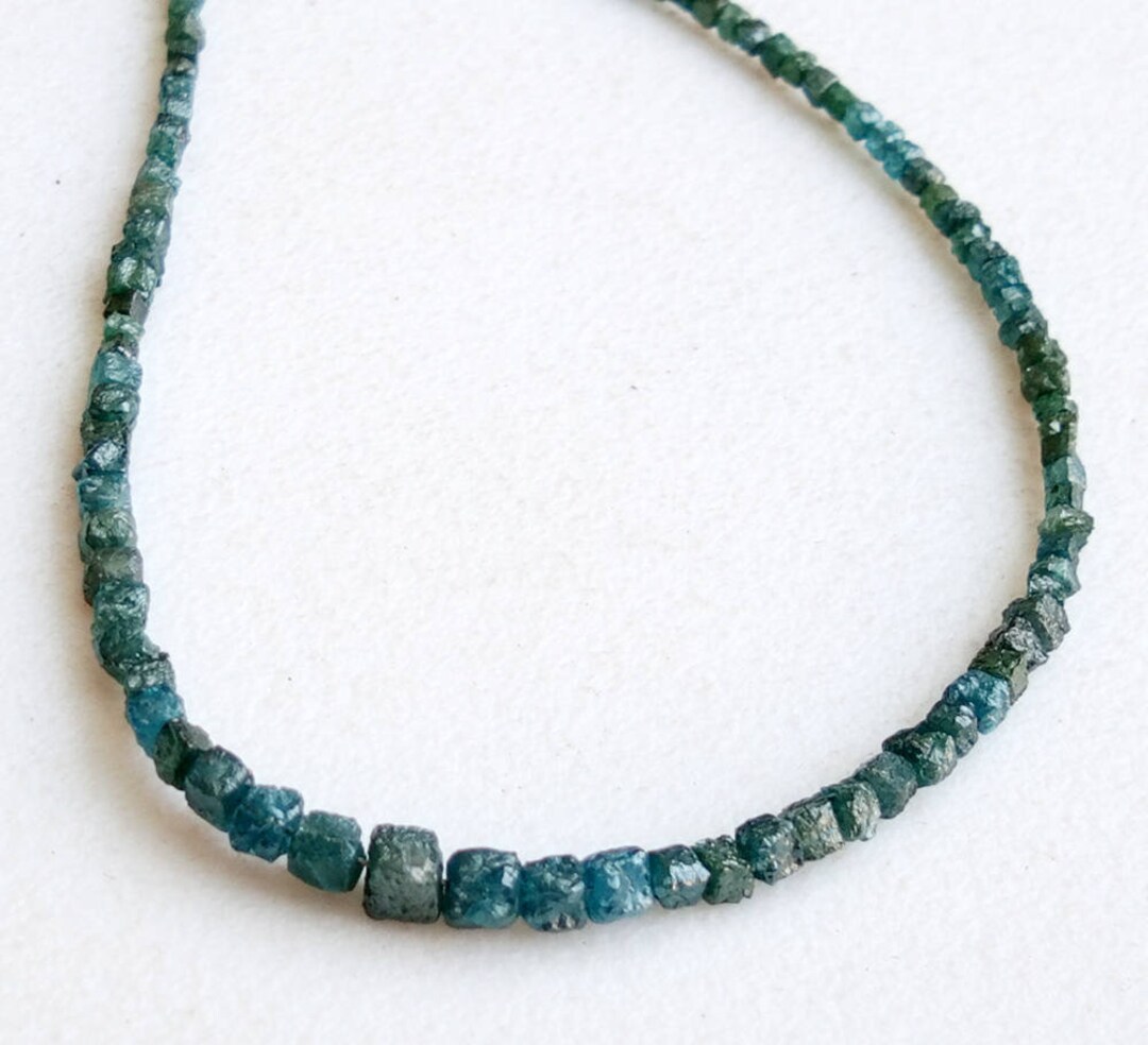 1.5-3.5mm Blue Diamond Box Cubes, Blue Drilled Rough Diamond, Raw ...