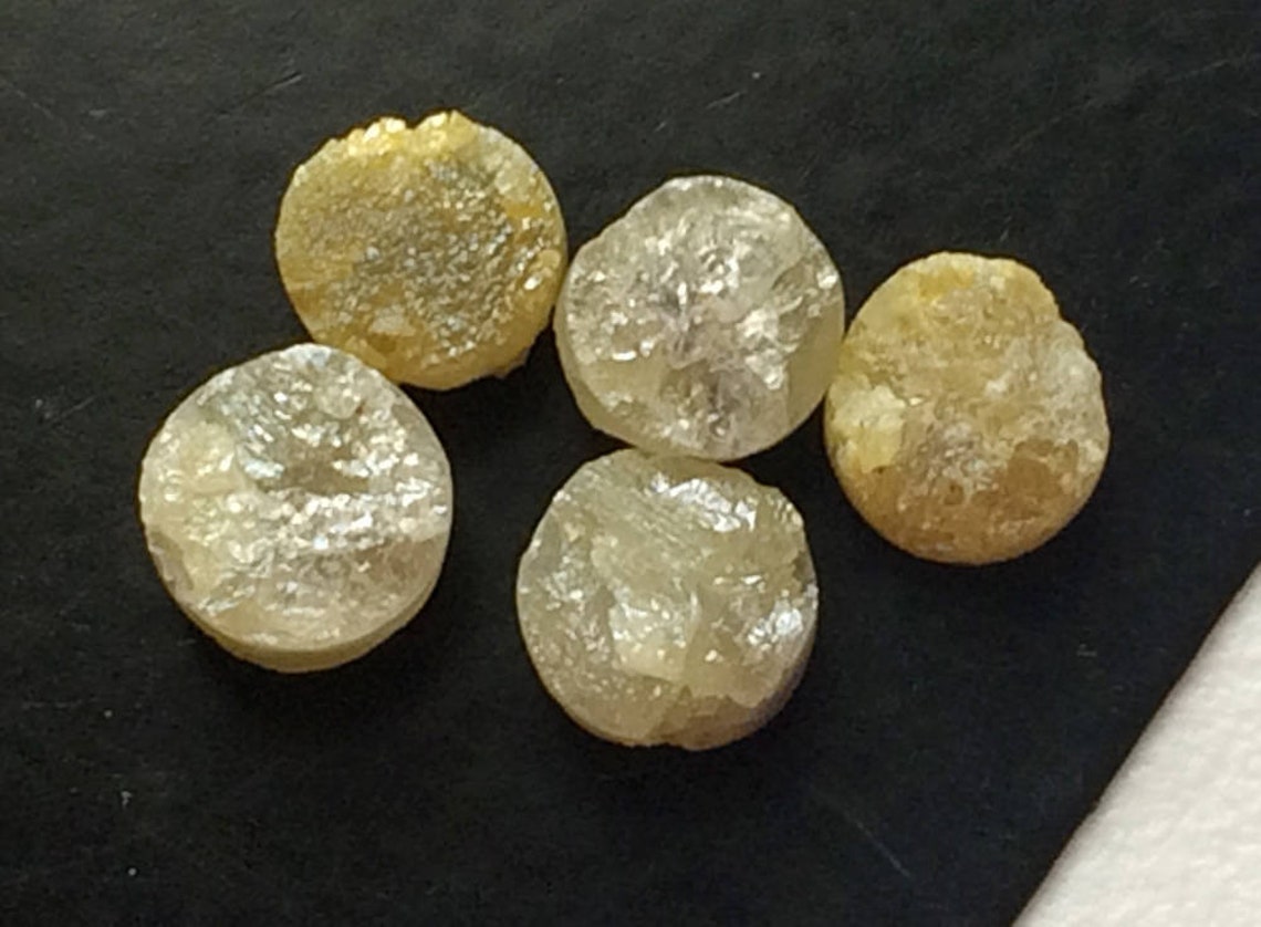 5-6mm Yellow Rough Diamond Discs, Natural Yellow Diamond Tyre, Diamond ...