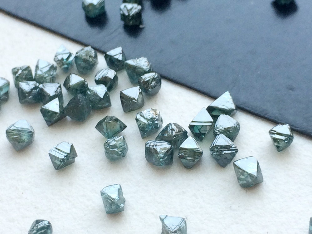 2-2.5mm Blue Rough Diamond Crystal Blue Crystal Natural Raw | Etsy