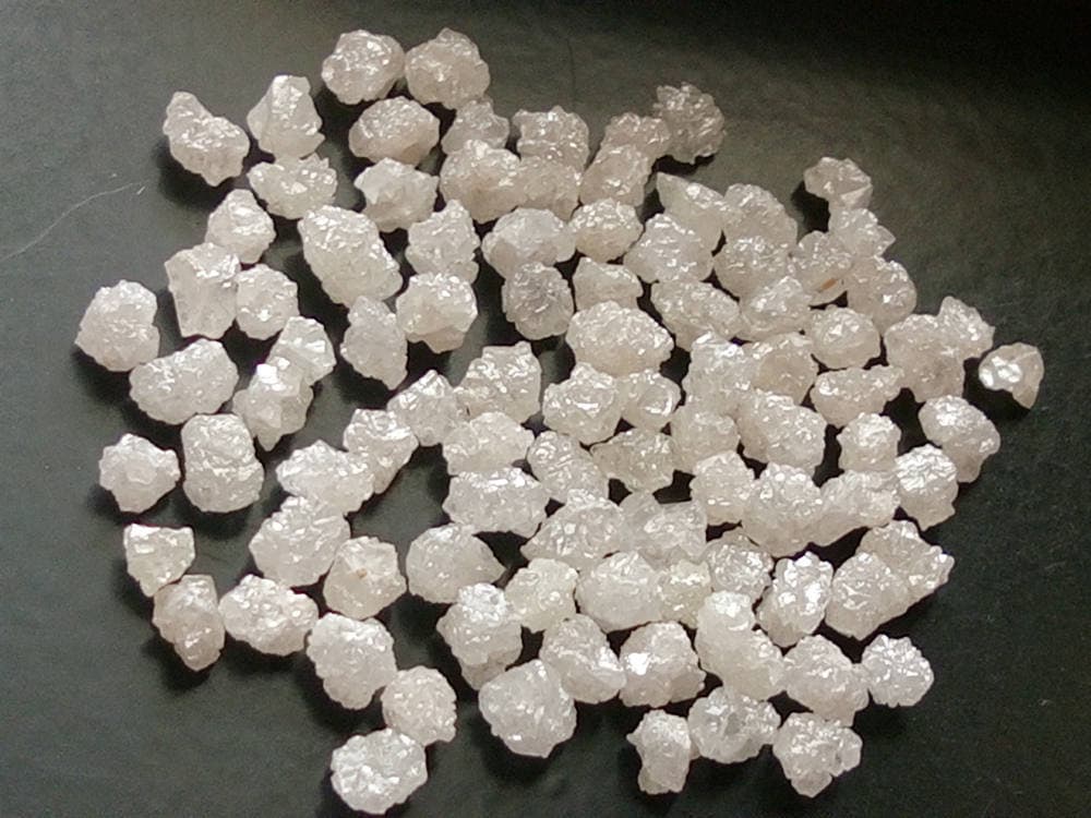 2.5-3.5mm White Rough Diamond White Raw Diamond Uncut | Etsy