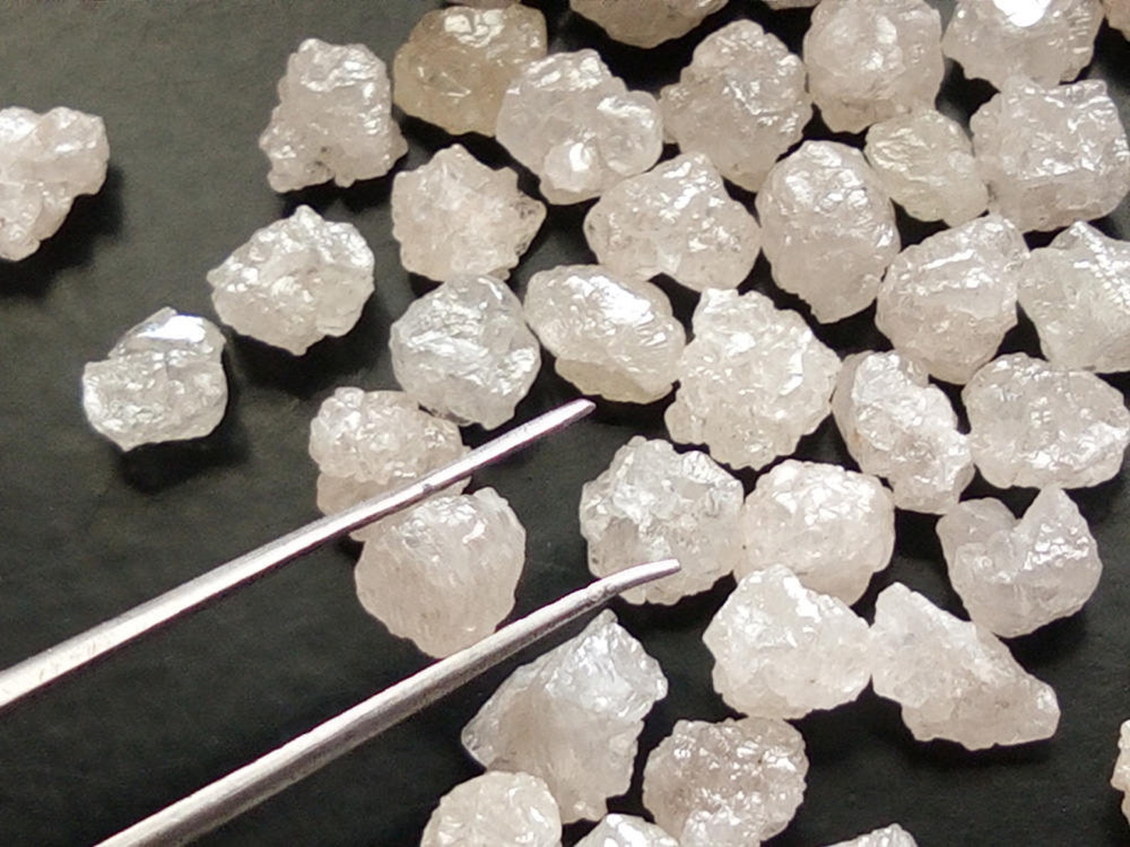 4.5-5mm White Rough Diamond, White Raw Diamond, Uncut Diamond, Loose ...