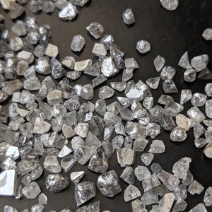 2-3mm Salt and Pepper Rough Diamond Chips, Raw Uncut Diamond, Raw ...