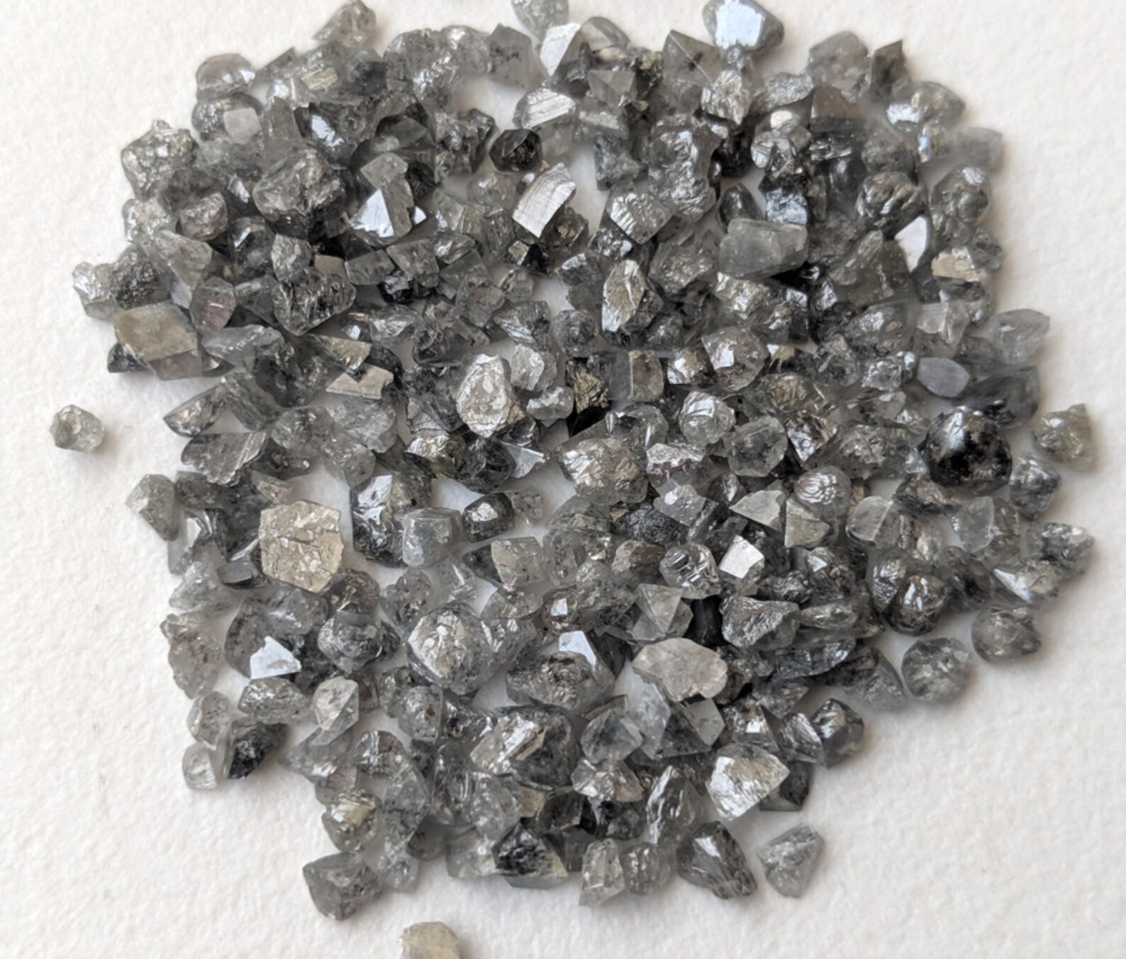 2-3mm Salt and Pepper Rough Diamond Chips Raw Uncut Diamond - Etsy