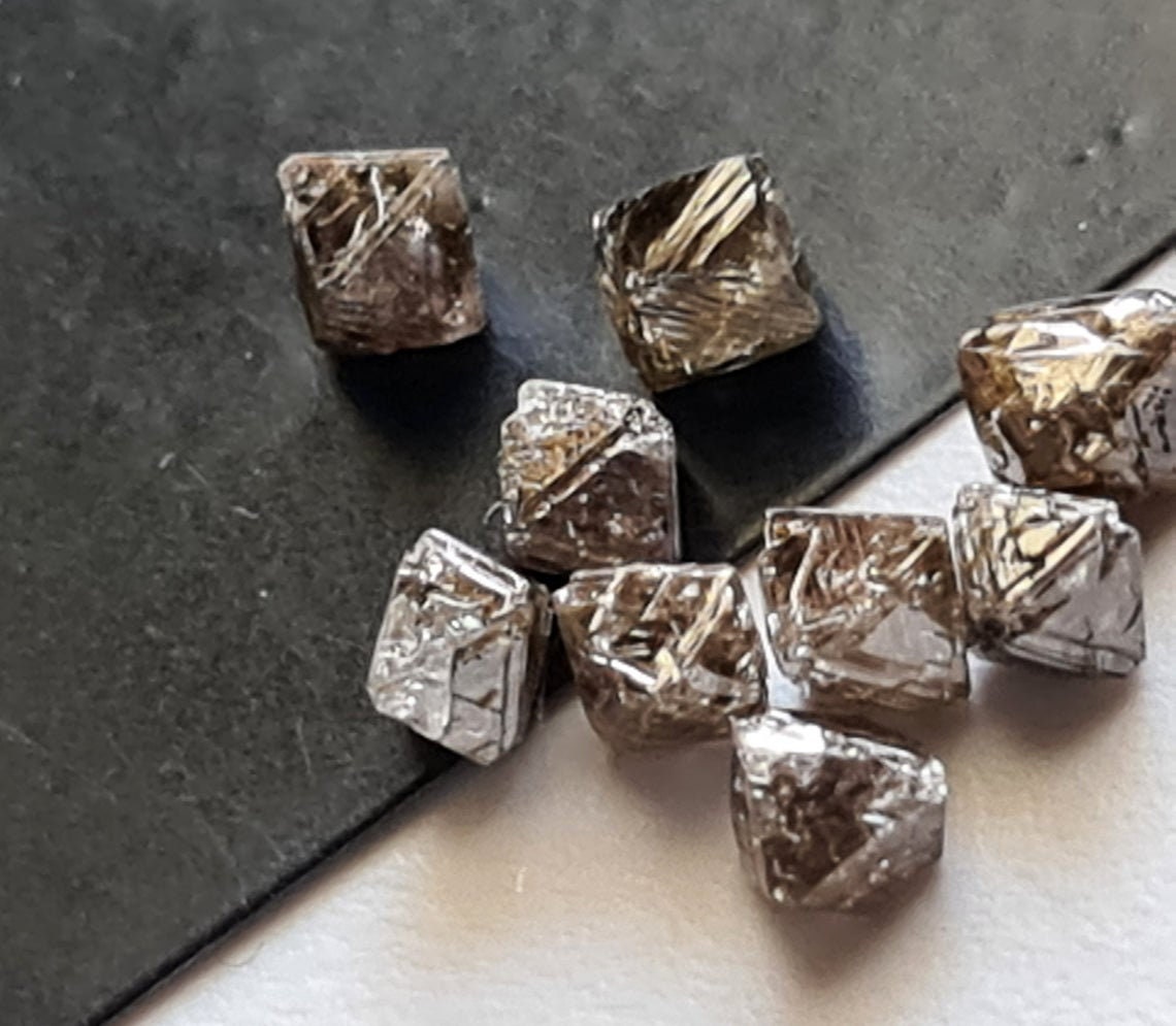5-6mm Brown Raw Diamond Octahedron Crystal 1 Pc Natural Rough - Etsy