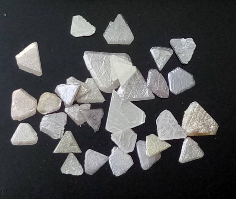 4-6mm Grey Rough Diamond Slices Natural Grey Rough Triangle - Etsy