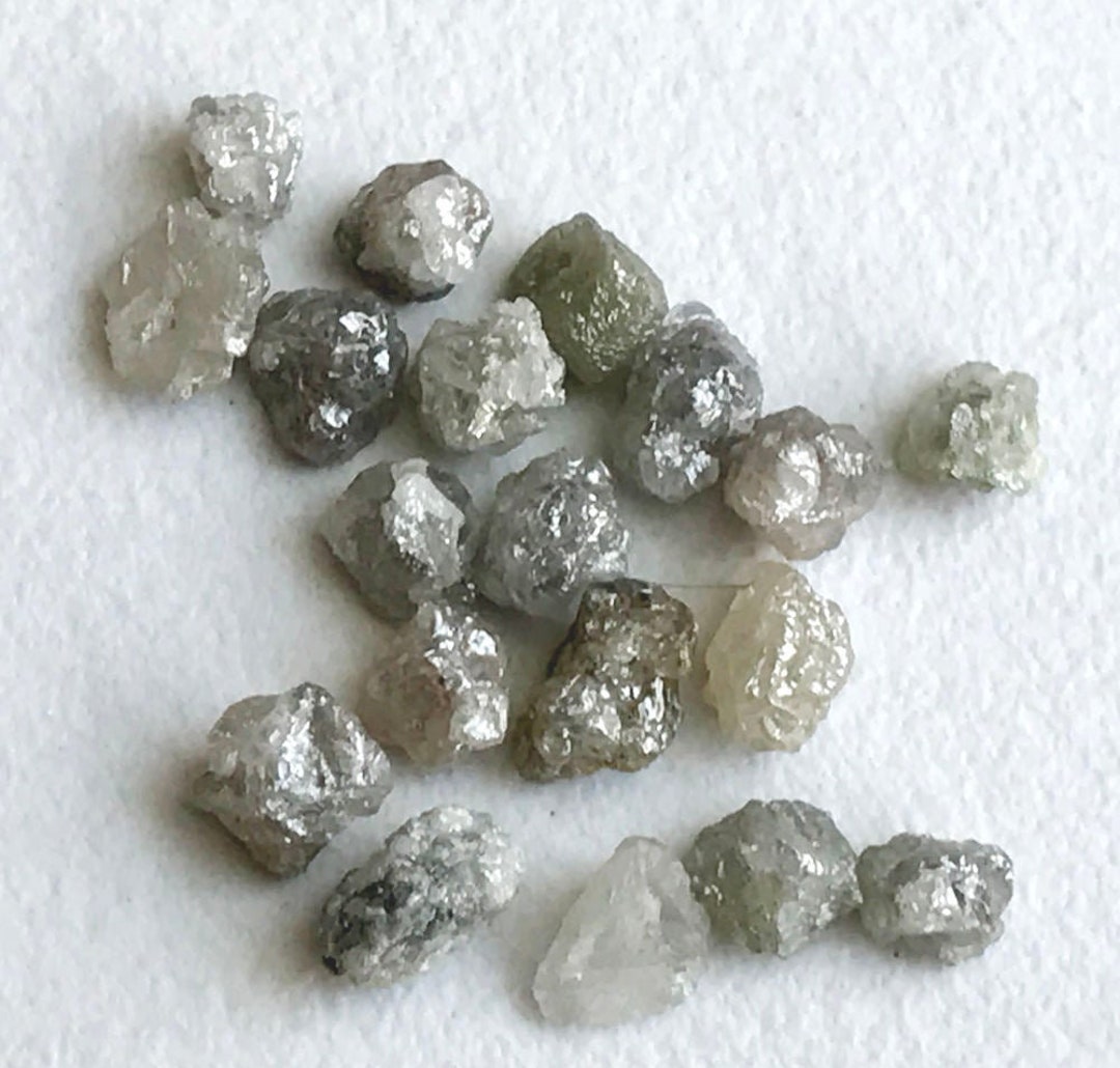 4-7mm Grey Rough Diamond, Loose Grey Raw Diamond, Uncut Diamond ...