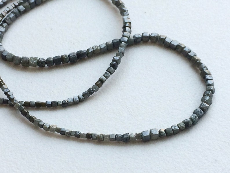 1-2mm Dark Grey Diamond Box Cubes Natural Tiny Dark Grey - Etsy