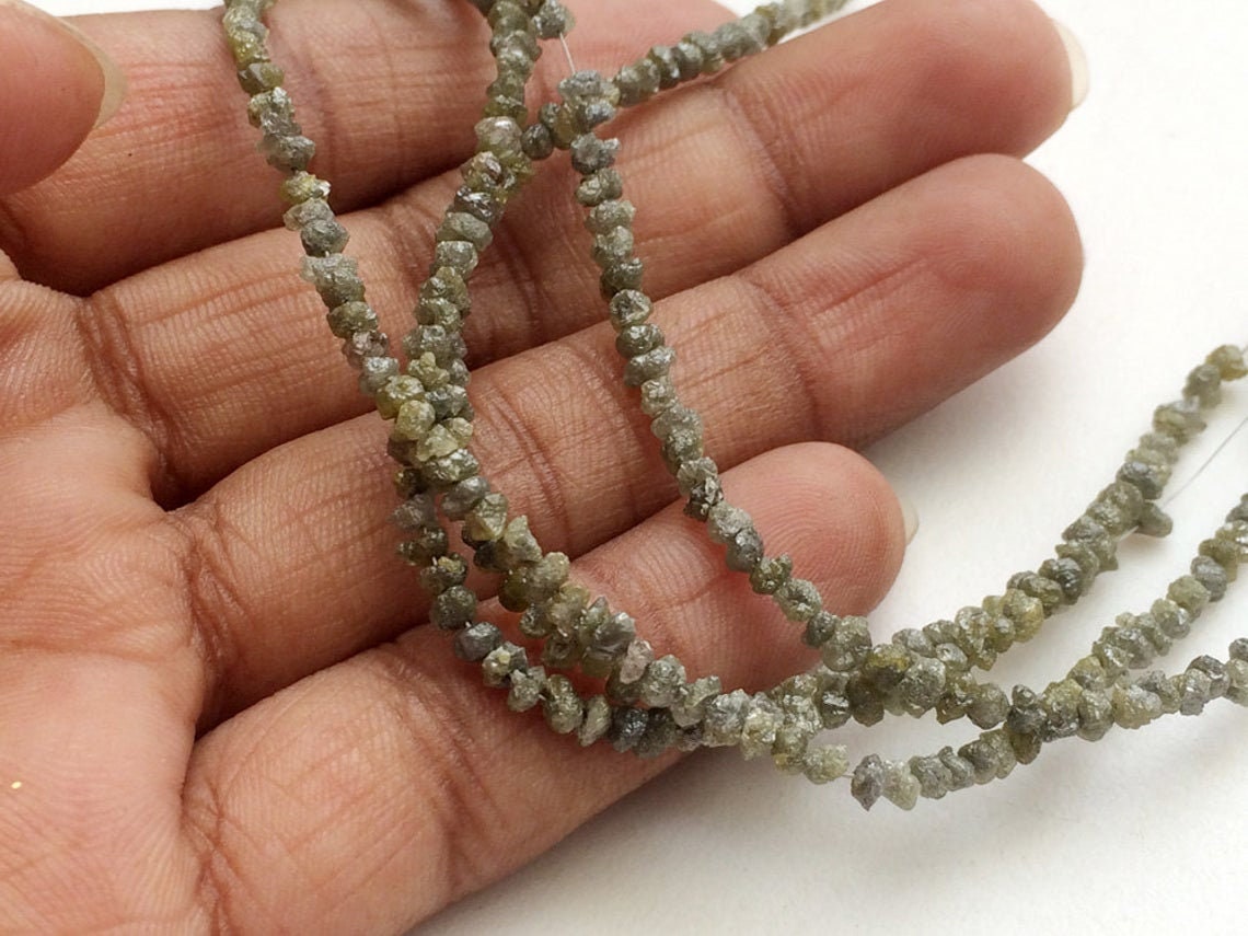 2.5-3.5mm Green Rough Diamonds Green Raw Diamonds Natural - Etsy