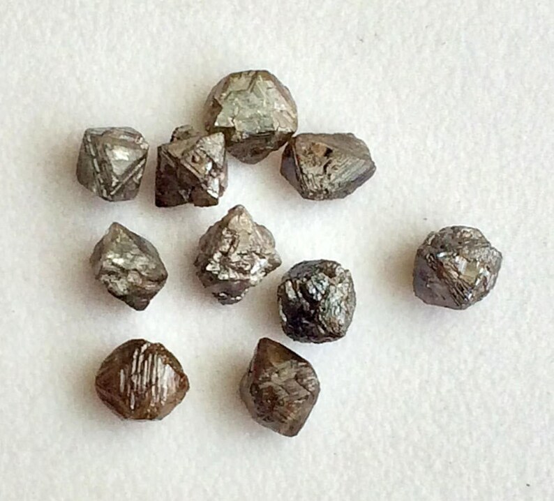 4-5mm Brown Raw Diamond Crystal Natural Rough Diamond Uncut - Etsy