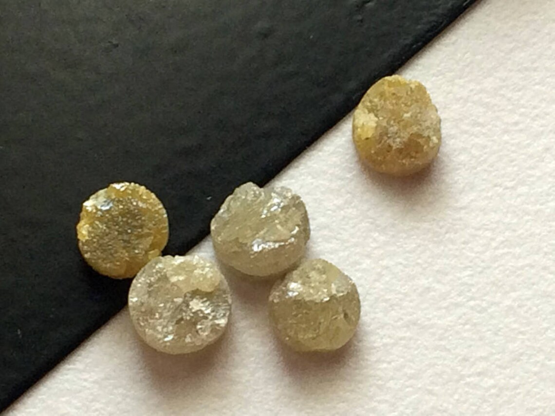 5-6mm Yellow Rough Diamond Discs, Natural Yellow Diamond Tyre, Diamond ...