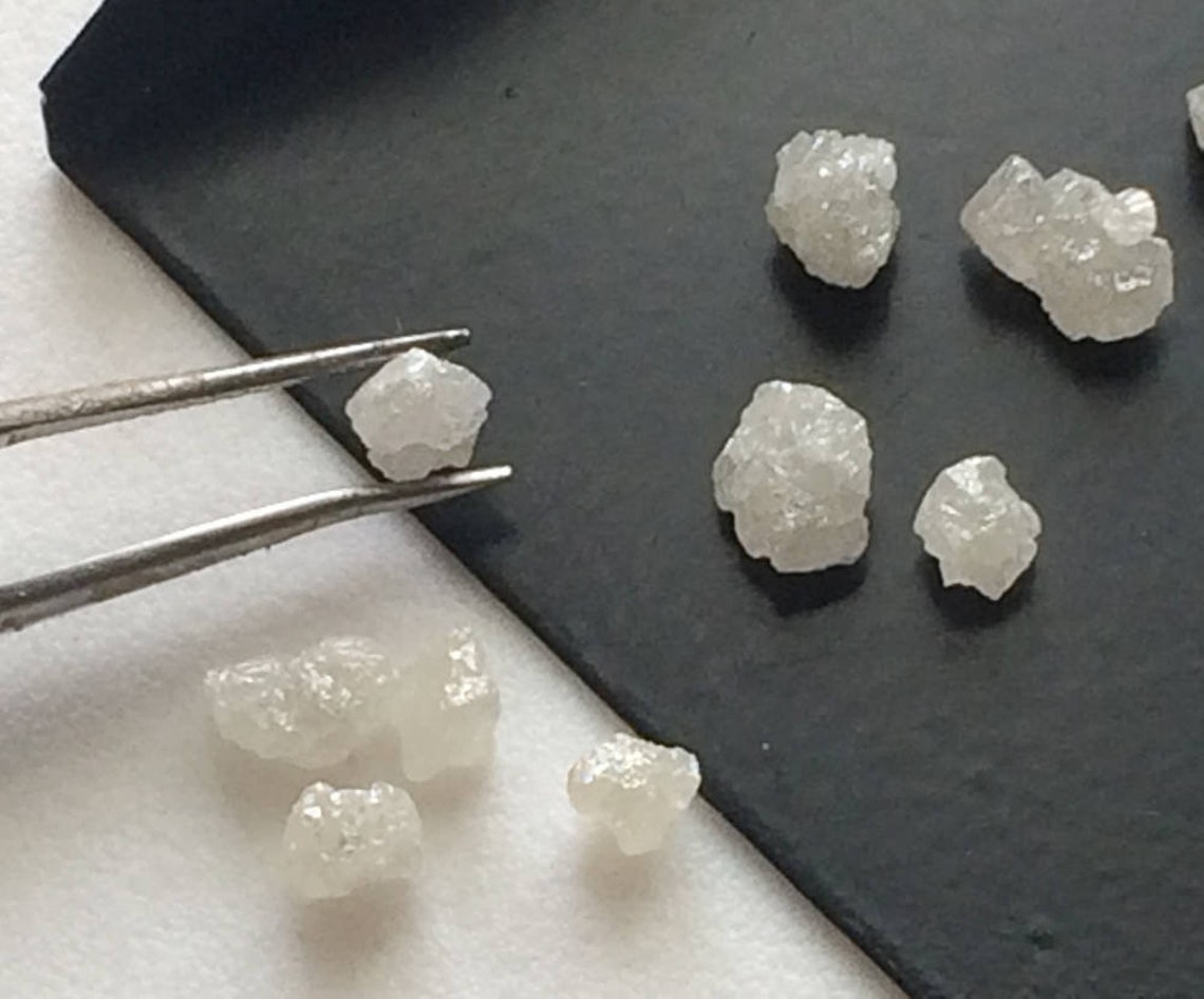 Diamant brut blanc de 4-7mm diamant brut diamant non taillé | Etsy France