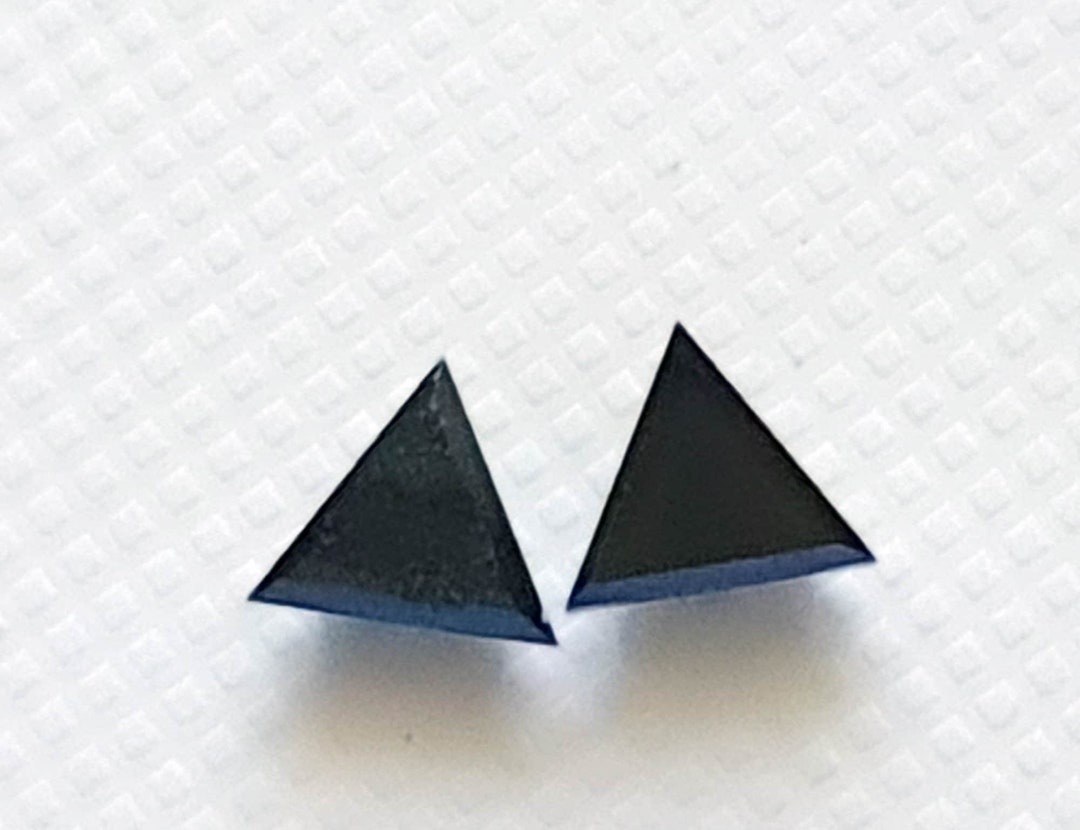 Black Diamond Triangle Matched Pair Trillion Diamond for - Etsy