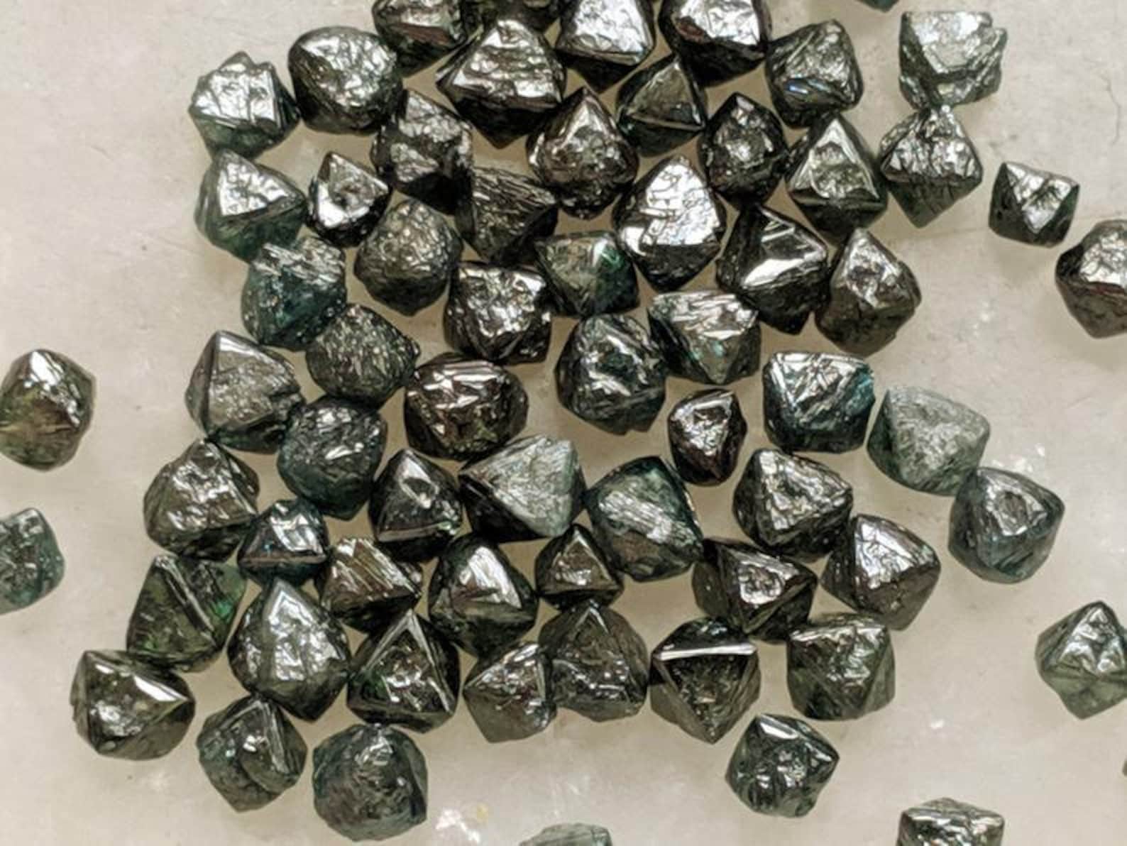 3-3.5mm Green Diamond Crystal Raw Green Diamond Crystal | Etsy