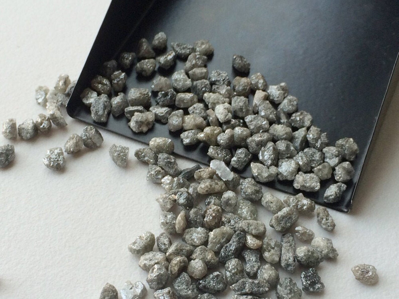 4-5mm Grey Rough Diamond Grey Raw Diamond Tumbles Uncut | Etsy