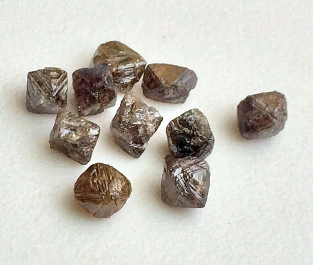 4-5mm Brown Raw Diamond Crystal Natural Rough Diamond Uncut - Etsy