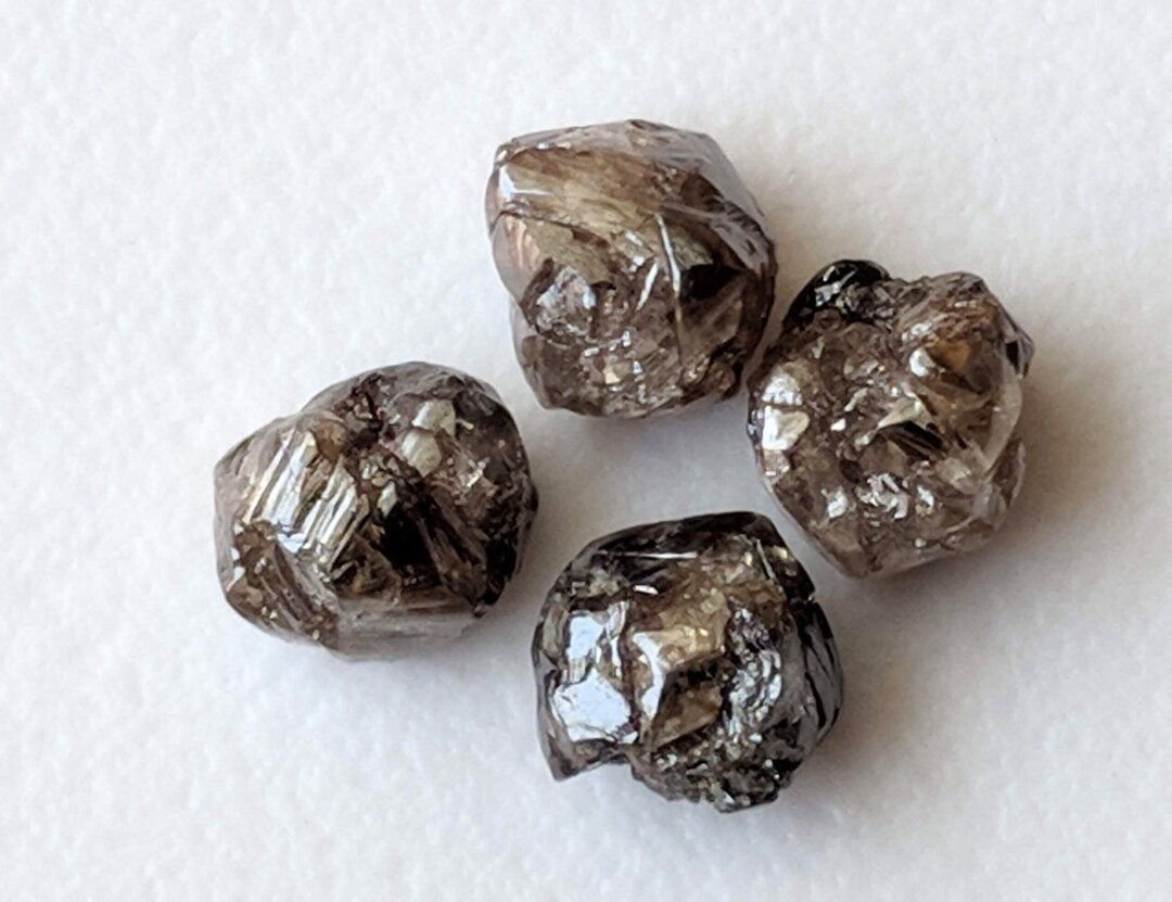 3.5-4.5mm Brown Diamond Crystal, Natural Brown Rough Diamond Crystal ...