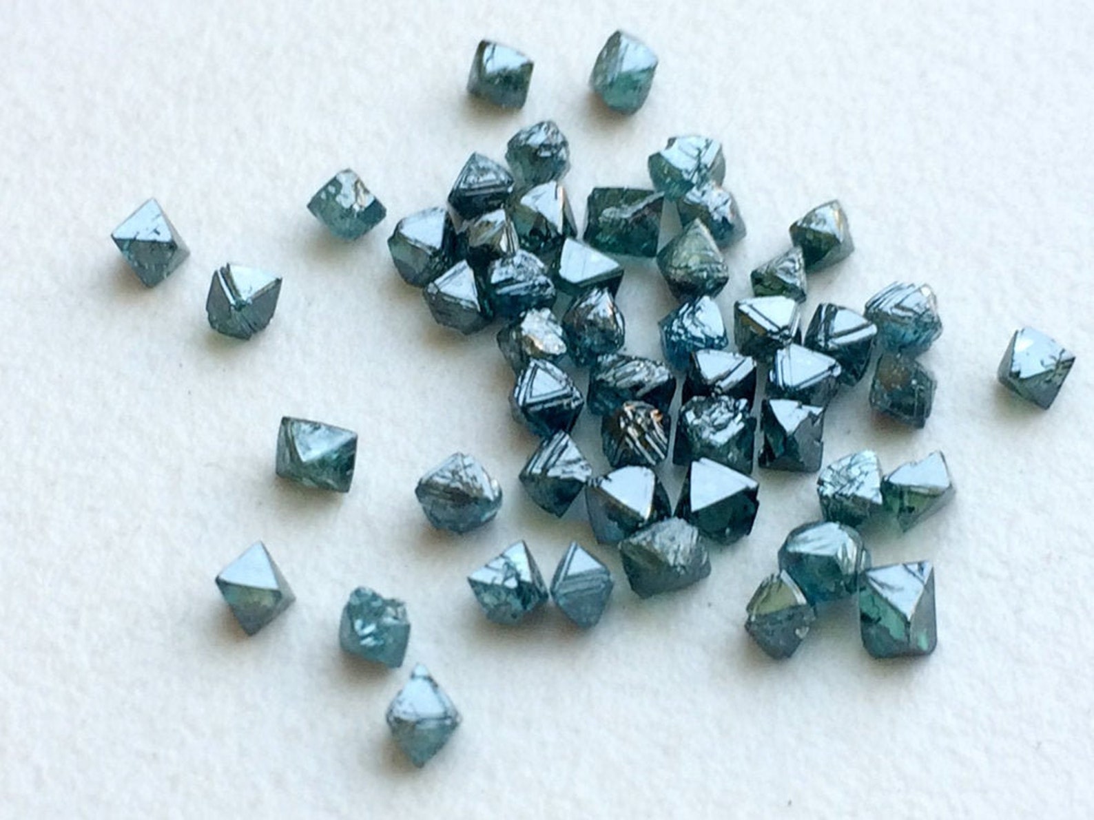 2-2.5mm Blue Rough Diamond Crystal Blue Crystal Natural Raw | Etsy