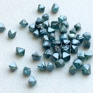 2-2.5mm Blue Rough Diamond Crystal, Blue Crystal, Natural Raw Diamond ...