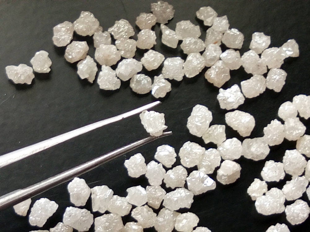 2.5-3.5mm White Rough Diamond White Raw Diamond Uncut | Etsy