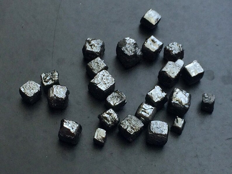 2-3mm Black Perfect Cube Rough Diamonds Undrilled Natural - Etsy