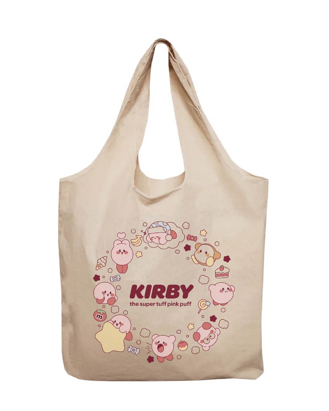Kirby Totebag | Organic Cotton | Cute Tote | Kirby Bag - Etsy