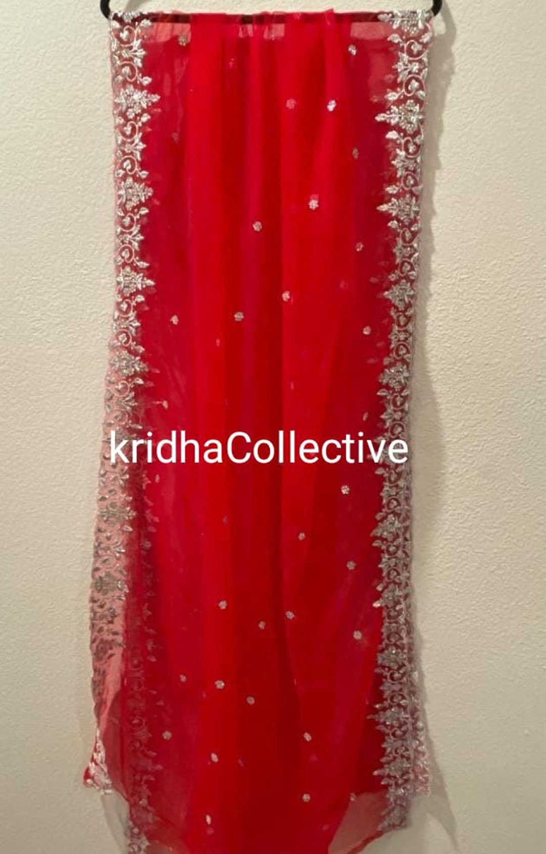 Cutwork Soft Net Dupatta With Design Floral | Dupatta | Beaded Border ...