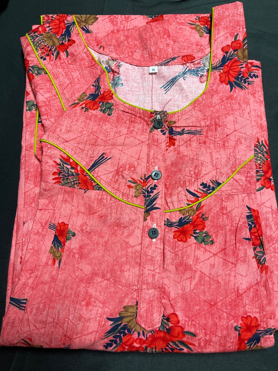 Women Nighties Bombaydying Cotton Freesize Nighties for Sleepwear Long ...