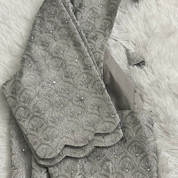 Silver Blouse - Etsy