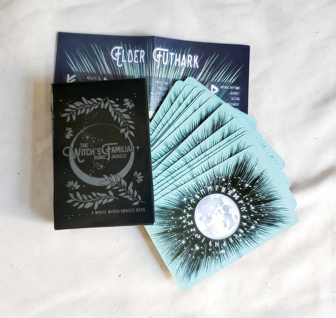 The Witch's Familiar Runic Oracle, A White Witch Oracle Deck - Etsy