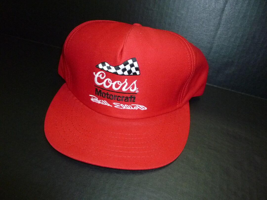 NEW Vintage Bill Elliott Cap/hat Coors Motorcraft Snapback 1984 1986 ...