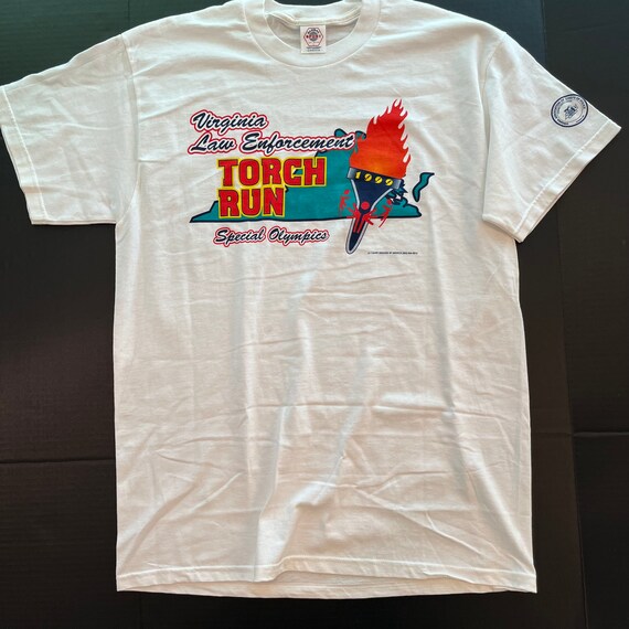 Vintage Law Enforcement Torch Run T-shirt L White 1999 USA - Etsy